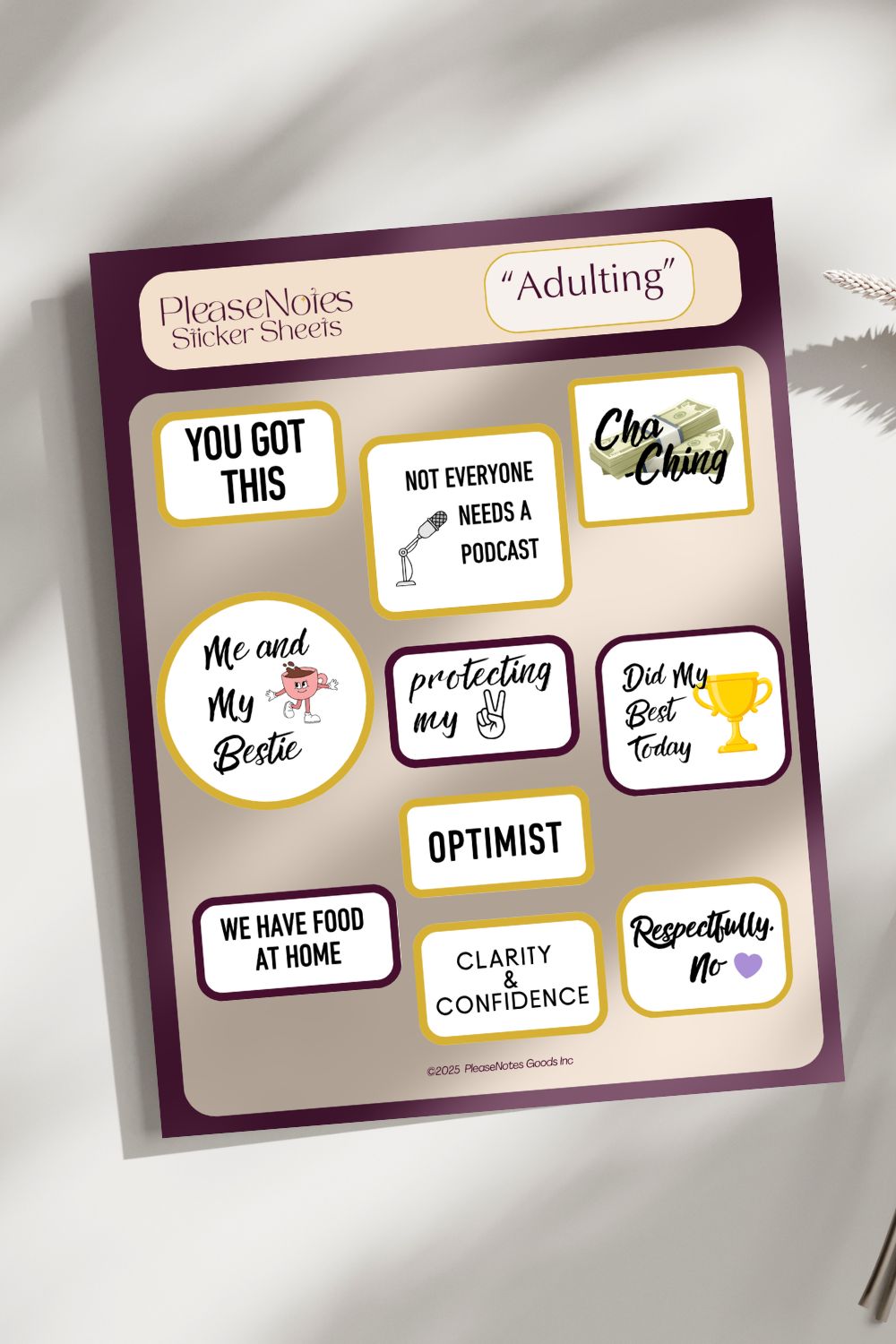 Stickers and Sticker Sheets – PleaseNotes
