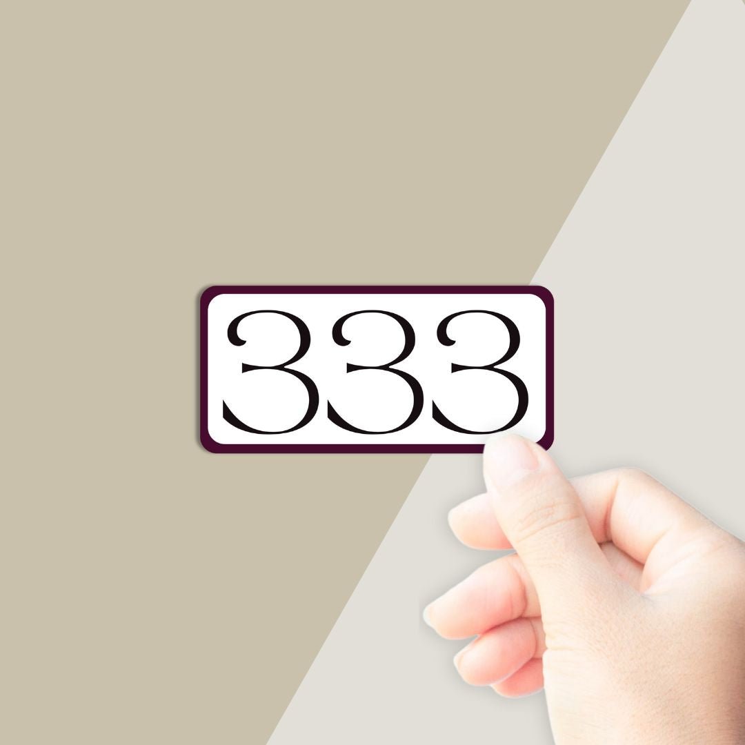 333 Sticker – PleaseNotes
