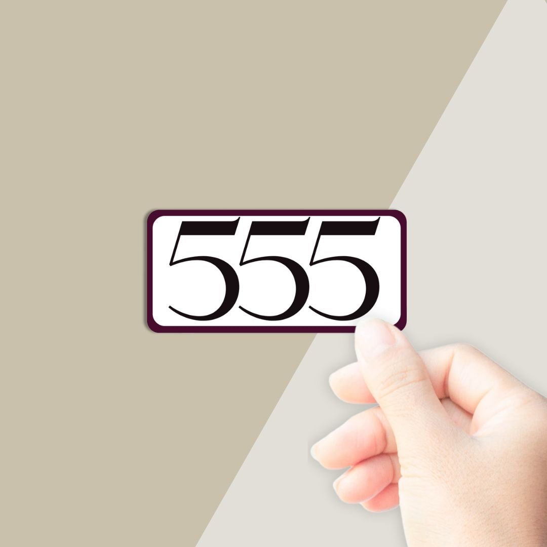 555 Angel Number Change and Transformation Sticker – PleaseNotes