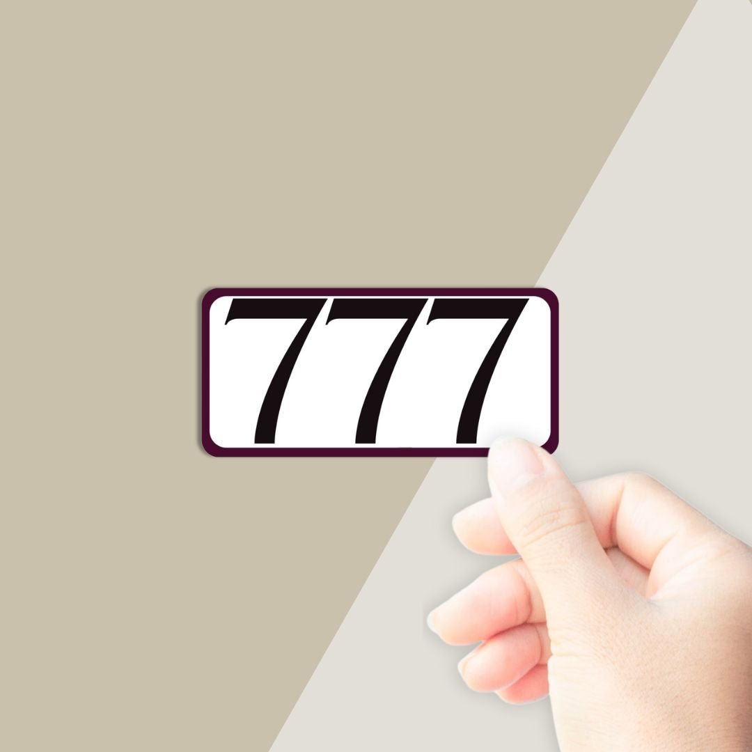 777 Sticker – PleaseNotes
